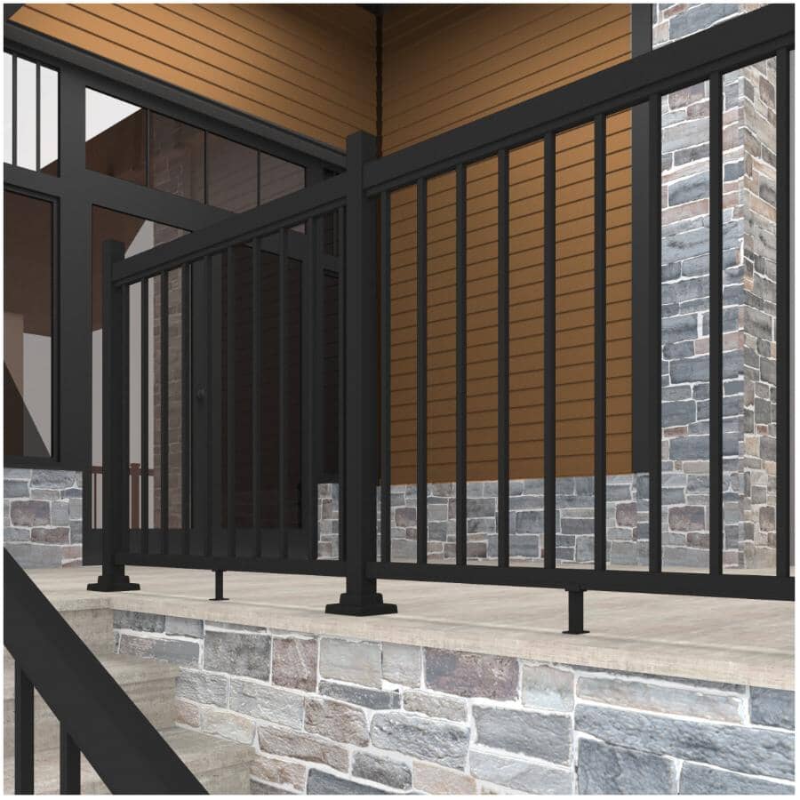 IMPERIAL KOOL-RAY 42" x 46" Entourage Aluminum Straight Railing Section ...