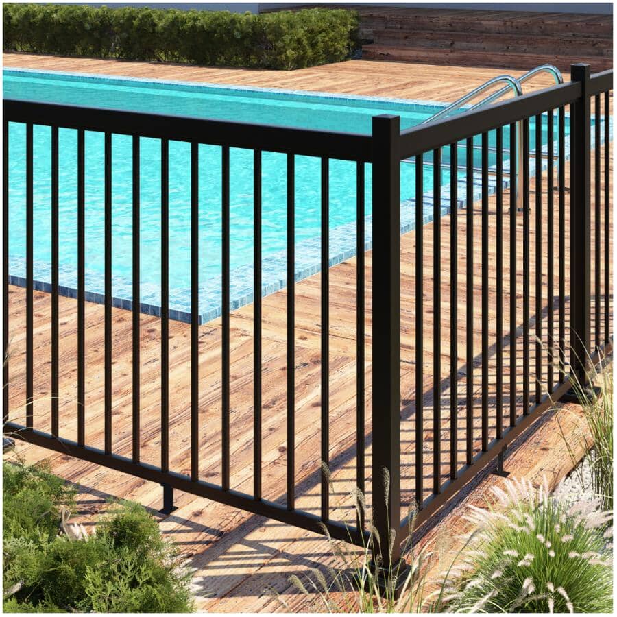 IMPERIAL KOOL-RAY 48" x 59" Entourage Aluminum Straight Railing Section ...