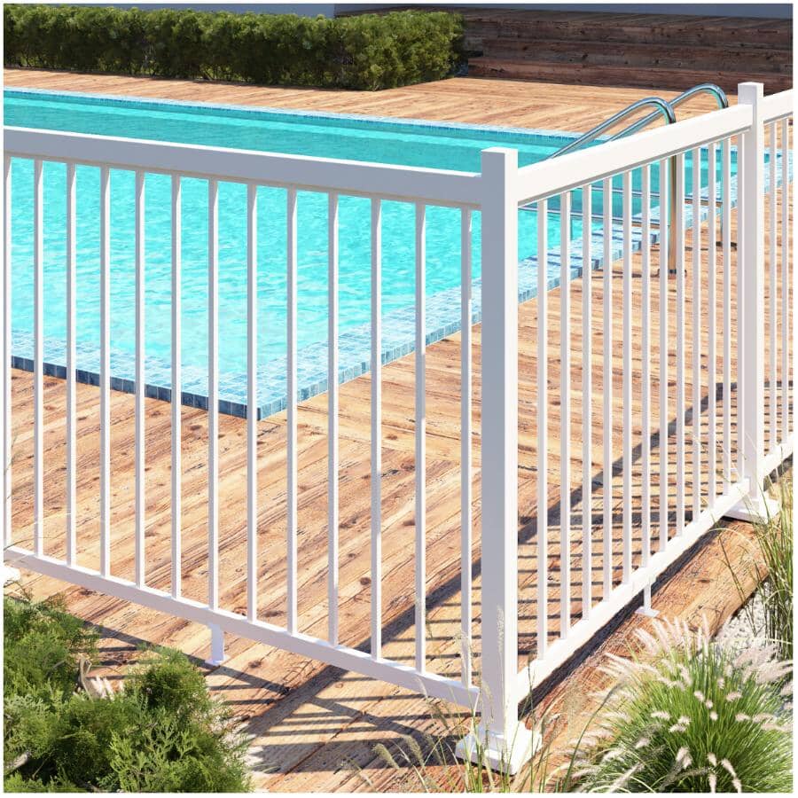 IMPERIAL KOOL-RAY 48" x 59" Entourage Aluminum Straight Railing Section ...