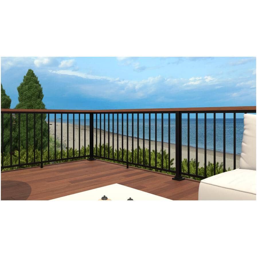 IMPERIAL KOOL-RAY 36" x 72" Duo Aluminum Railing Section for Wood Top ...