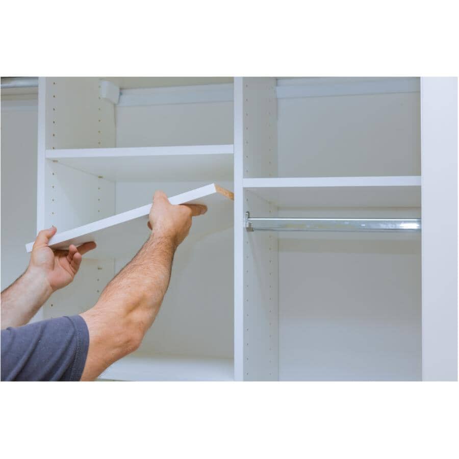 ONWARD 1/4" White Plastic Shelf Supports | Home Hardware