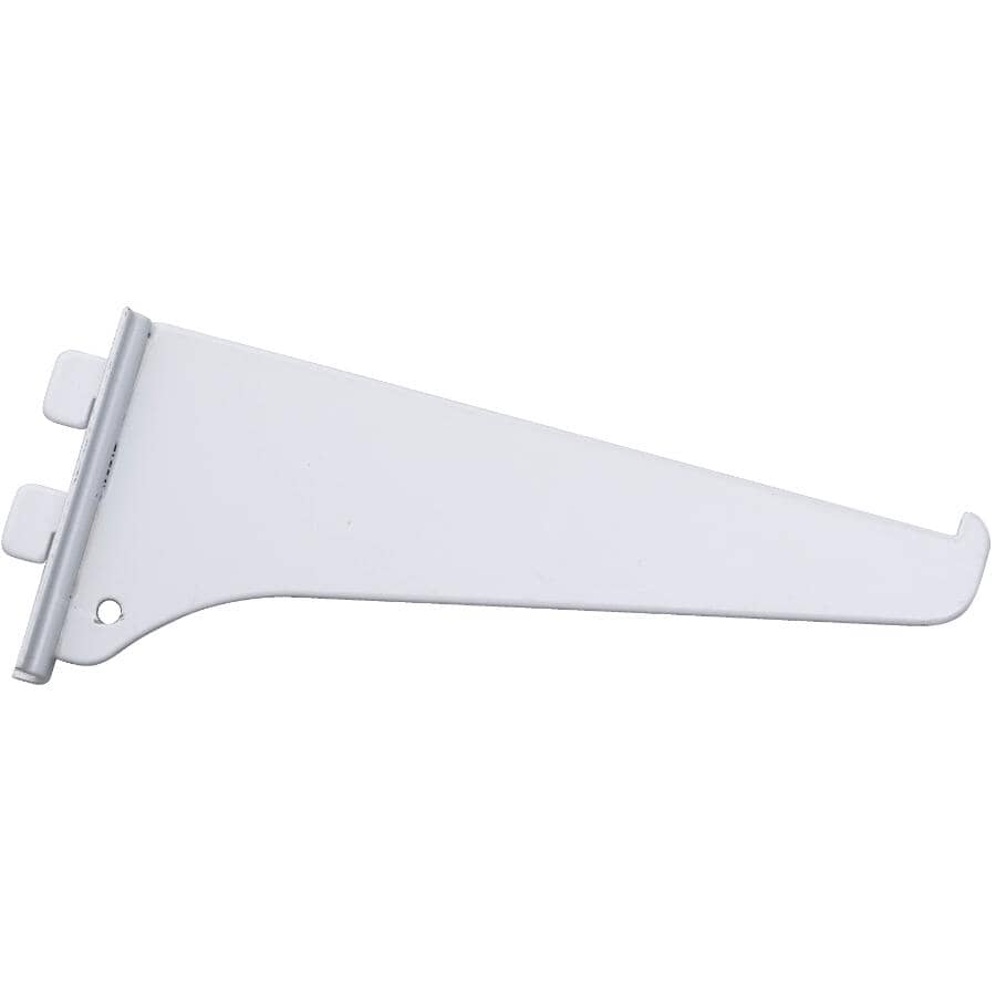 Home Storage 6" White Single Track Shelf Bracket | Home Hardware