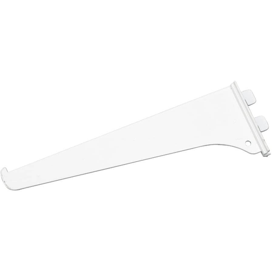 Home Storage 8" White Single Track Shelf Bracket | Home Hardware