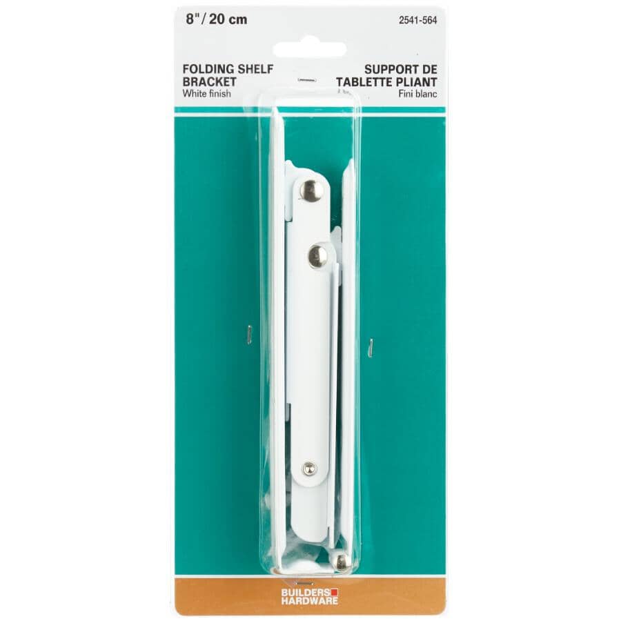 Builder'S Hardware 8" White Folding Shelf Bracket | Home Hardware