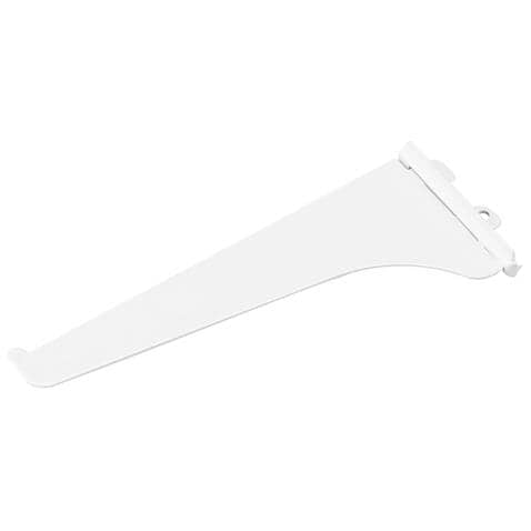 ONWARD 12" White Single Track Shelf Bracket | Home Hardware