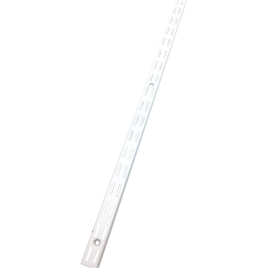 Home Storage 28" White Slotted Double Shelf Standard | Home Hardware