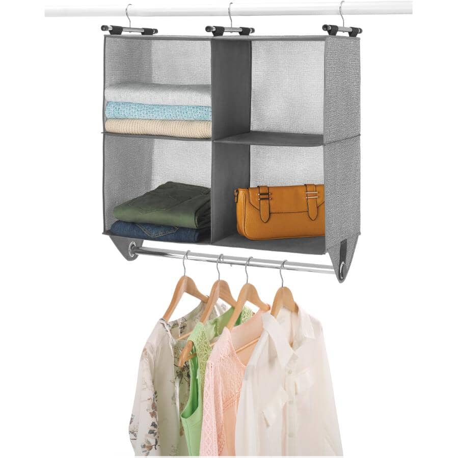 WHITMOR 4 Section Hanging Closet Organizer | Home Hardware