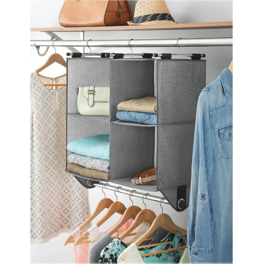 WHITMOR 4 Section Hanging Closet Organizer | Home Hardware