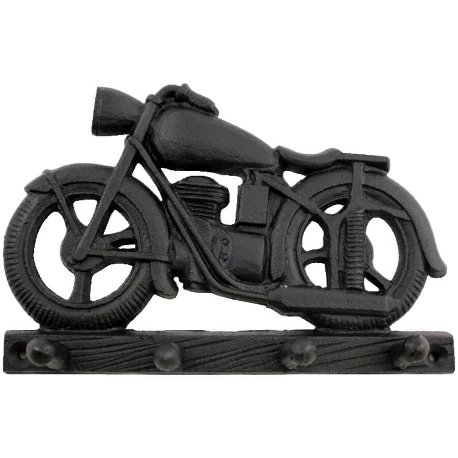 KOPPERS HOME Cast Iron Motorcycle Key Rack | Home Hardware