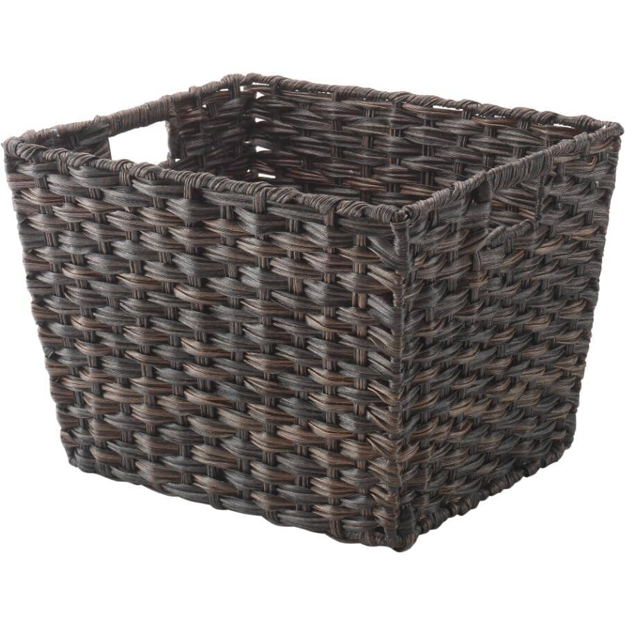 WHITMOR 14.5" x 12.5" x 9.5" Split Rattique Storage Basket | Home Hardware