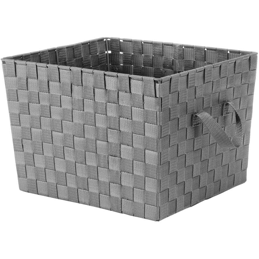 WHITMOR 15" x 13" x 10" Woven Strap Storage Basket | Home Hardware