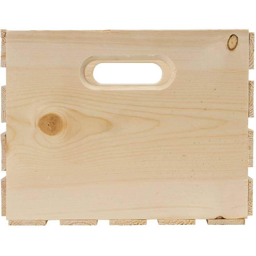 ADWOOD MANUFACTURING Wood Storage Crate | Home Hardware