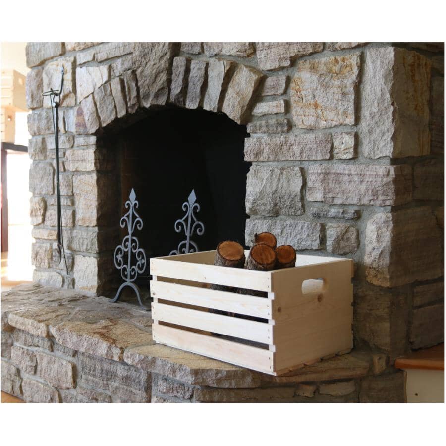 ADWOOD MANUFACTURING Wood Storage Crate | Home Hardware