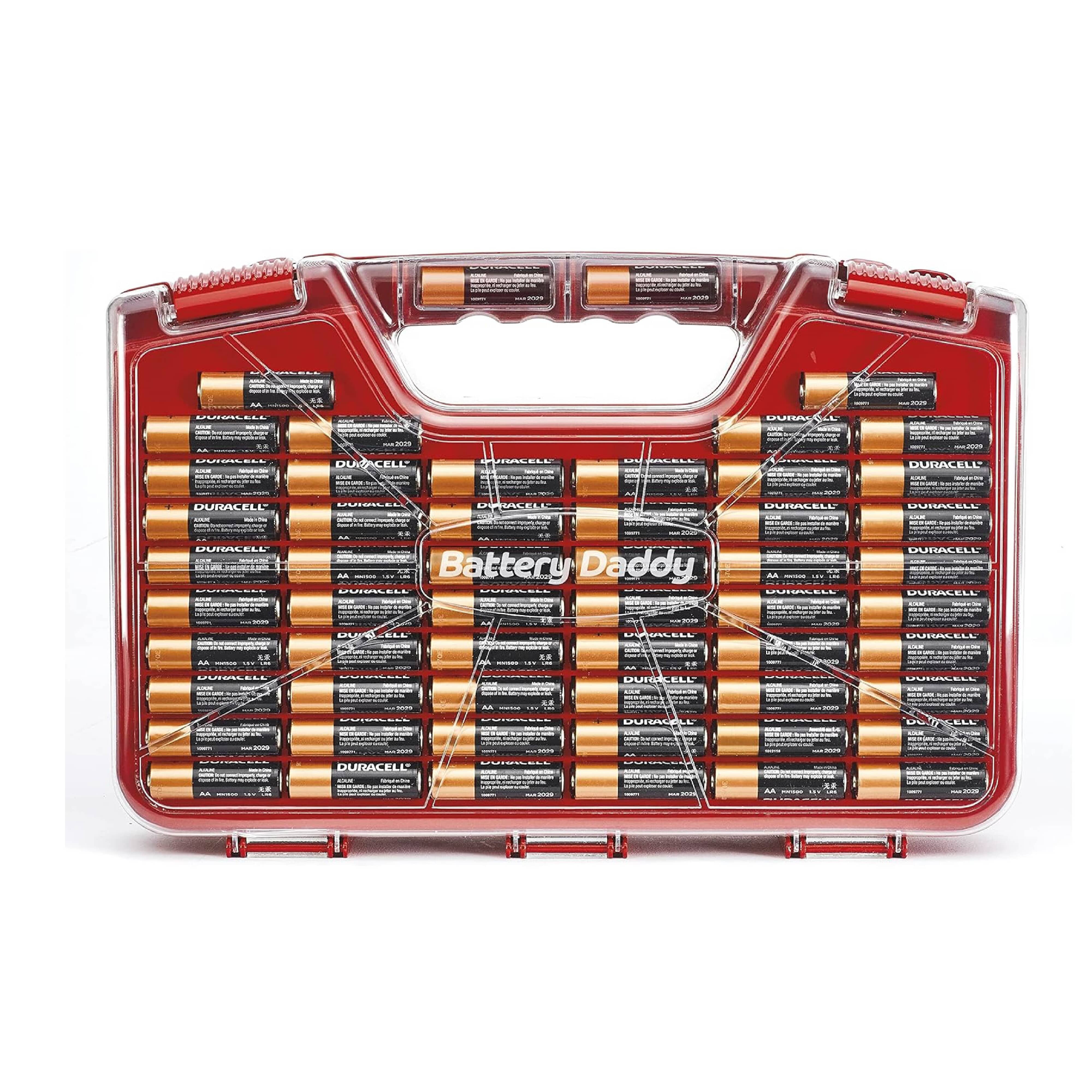 BATTERY DADDY 180 Battery Organizer & Storage Case with Tester | Home ...