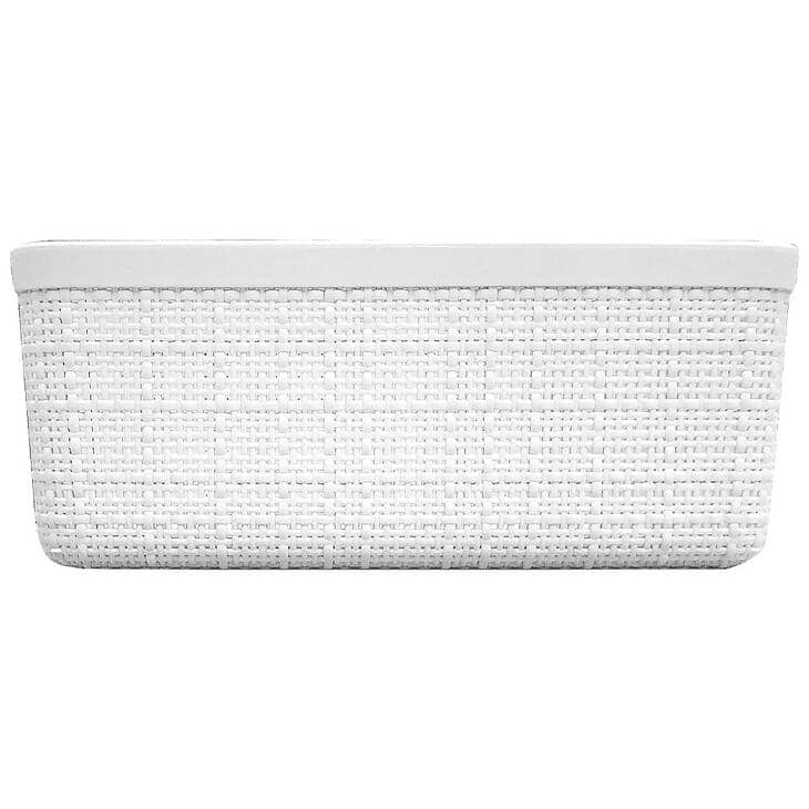 CURVER Jute 4.5 L White Storage Basket | Home Hardware