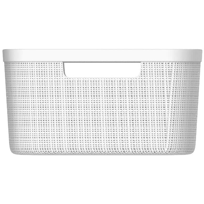 CURVER Jute 12 L White Storage Basket | Home Hardware
