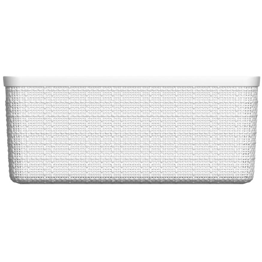CURVER Jute 12 L White Storage Basket | Home Hardware