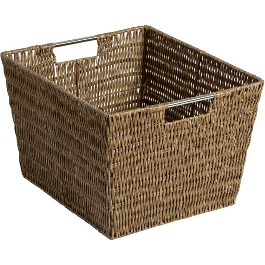 WHITMOR 13" x 15" x 9.6" Dark Storage Basket | Home Hardware