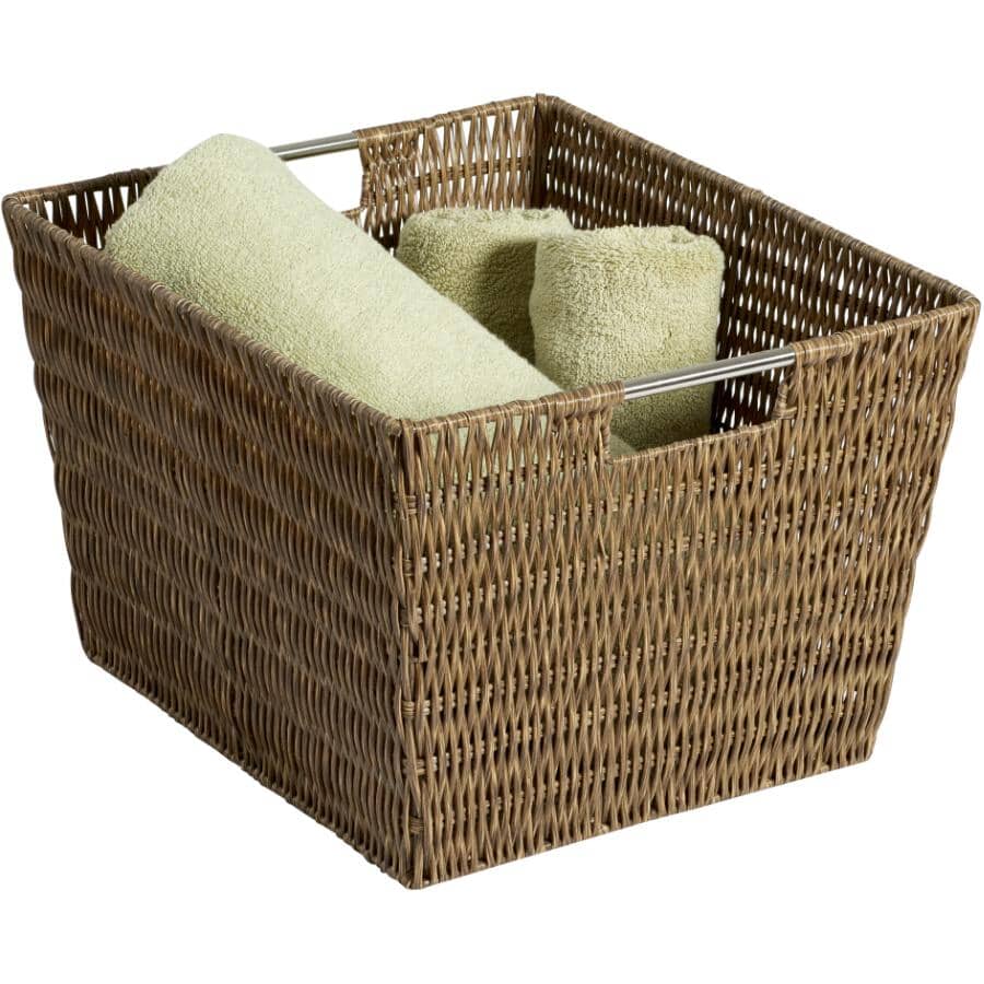 WHITMOR 13" x 15" x 9.6" Dark Storage Basket | Home Hardware