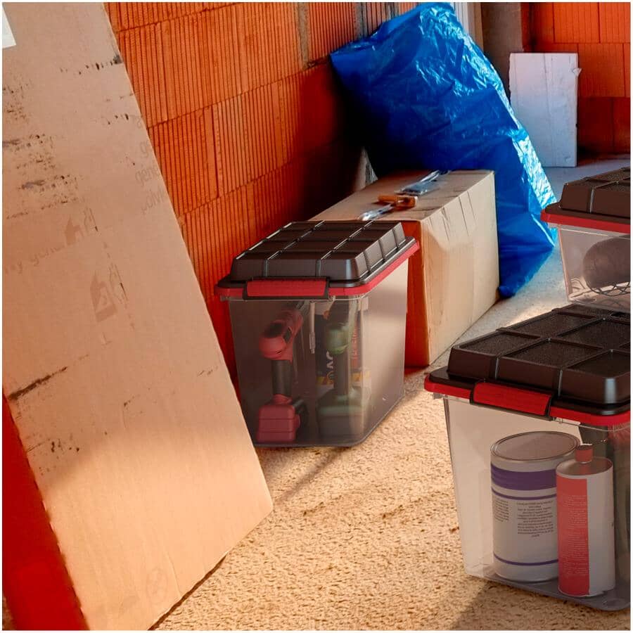 KIS Latchpro Storage Box - Black, 27.7L | Home Hardware