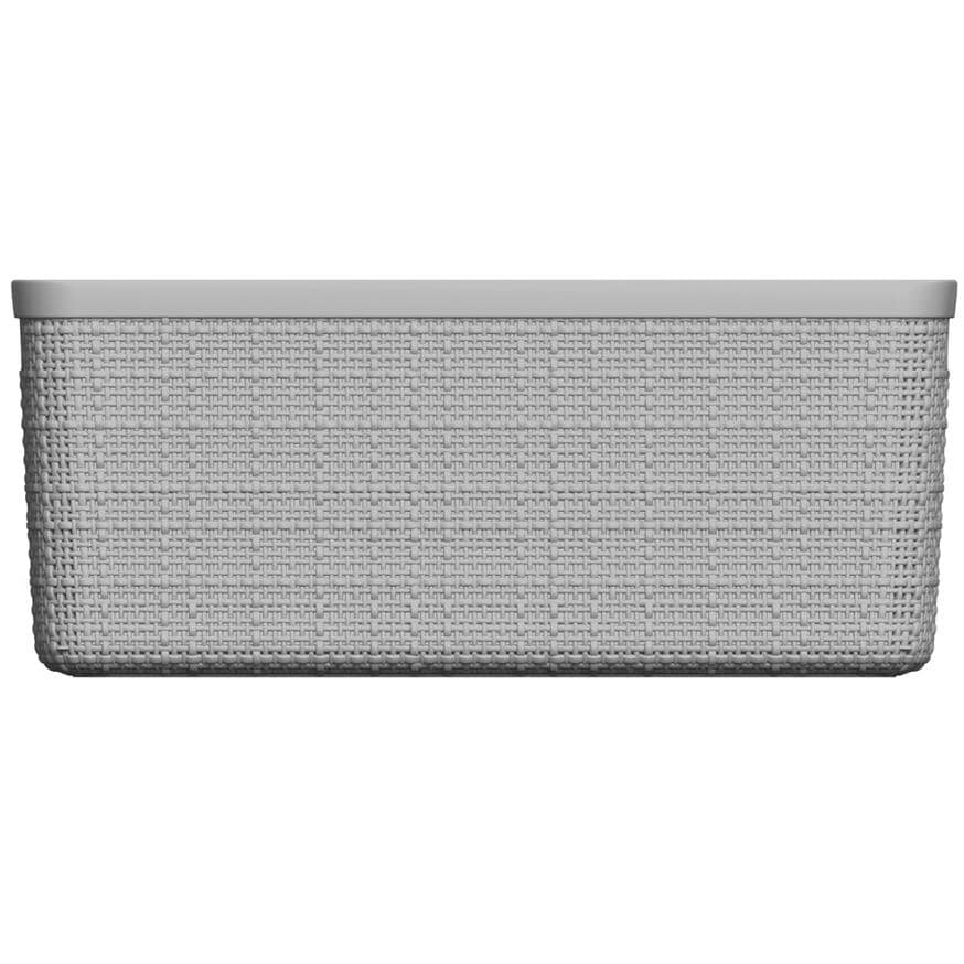 CURVER Jute 12 L Grey Storage Basket | Home Hardware