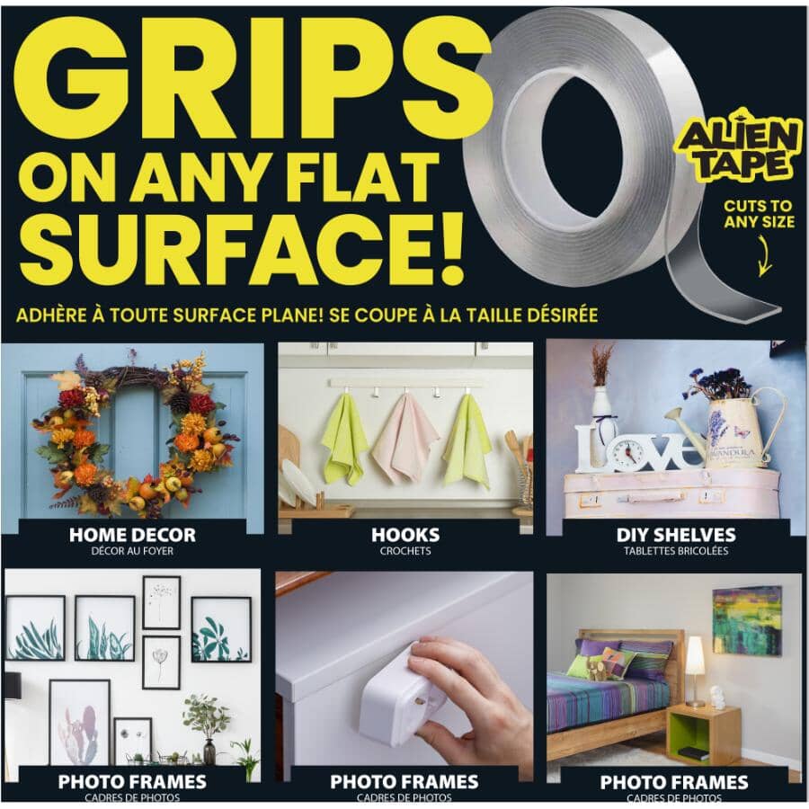 ALIEN TAPE As Seen On TV 10' Multifunctional Reusable Double | Home ...