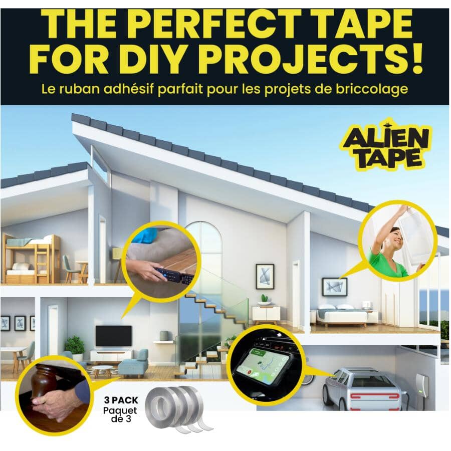 ALIEN TAPE As Seen On TV 10' Multifunctional Reusable Double | Home ...