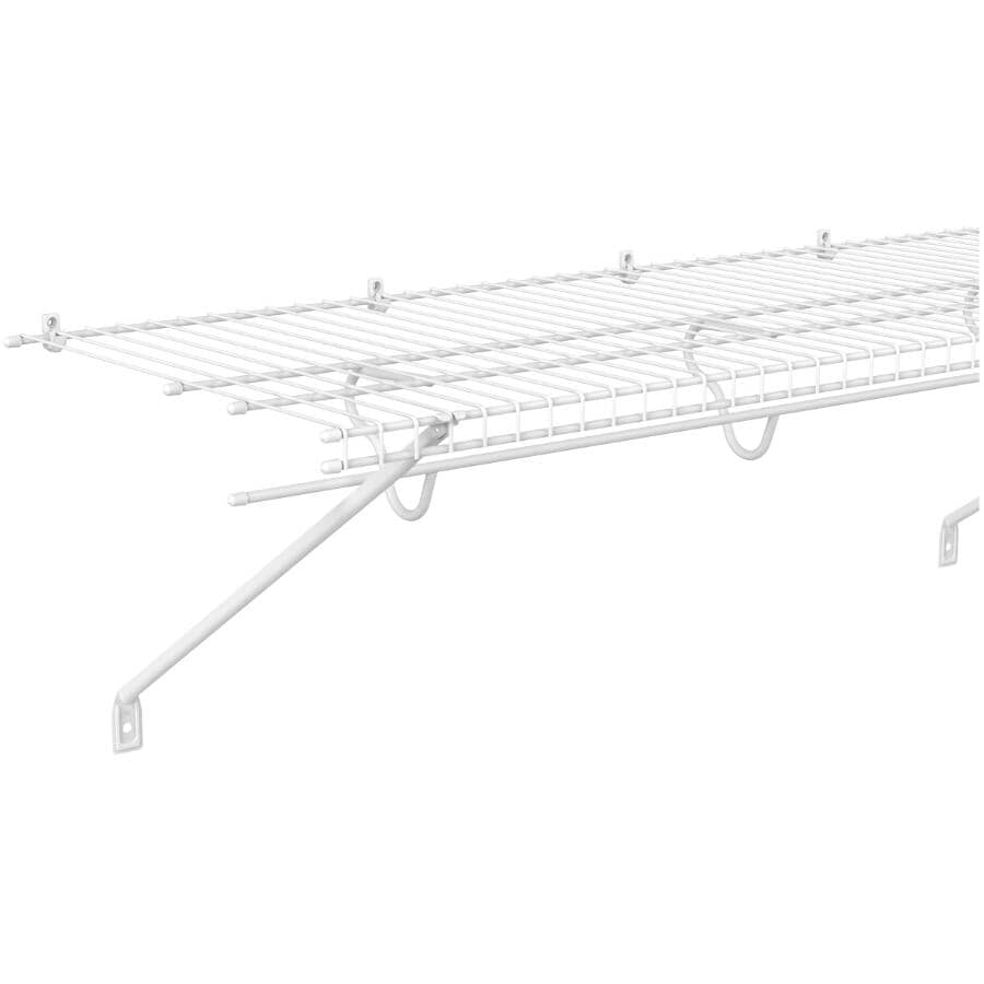 Tablette en fil métallique Totalslide de 16 pox12 pi, blanc Closetmaid ...