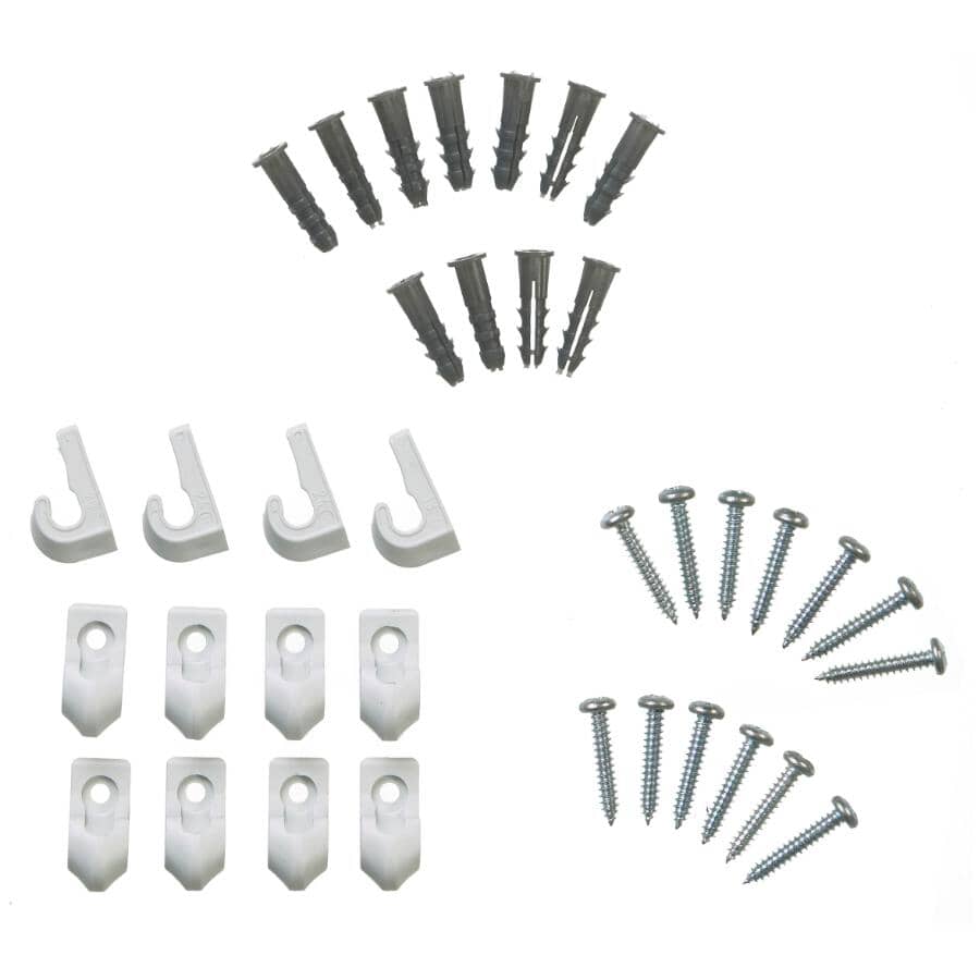 CLOSETMAID 12 Pack White Back Wall Shelf Clips with Pins | Home Hardware