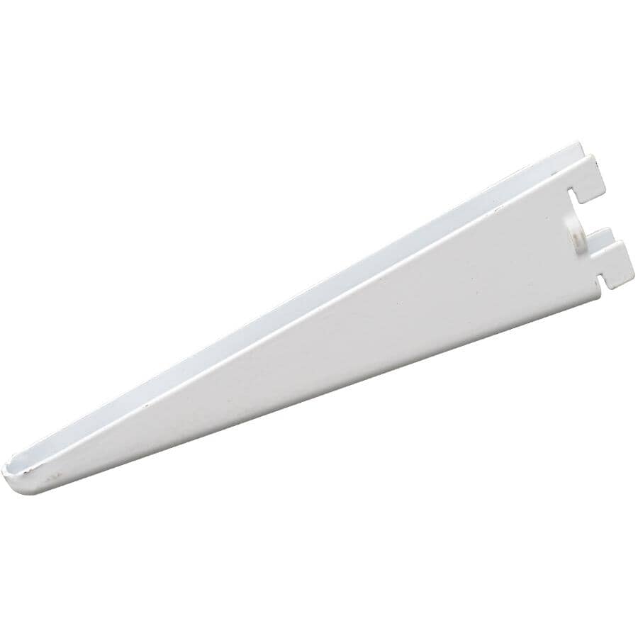 Home Storage 7" Double Track White Shelf Bracket | Home Hardware