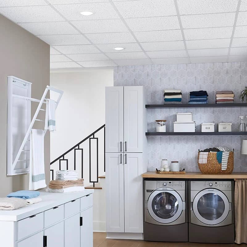 ARMSTRONG CEILINGS 2' x 4' Textured Mineral Fibre Ceiling Panels | Home ...