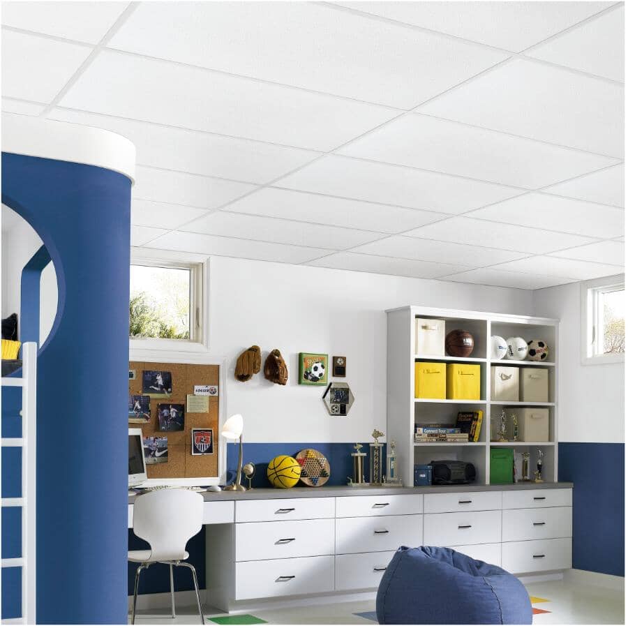ARMSTRONG CEILINGS Fibreglass Pebble Ceiling Panels | Home Hardware