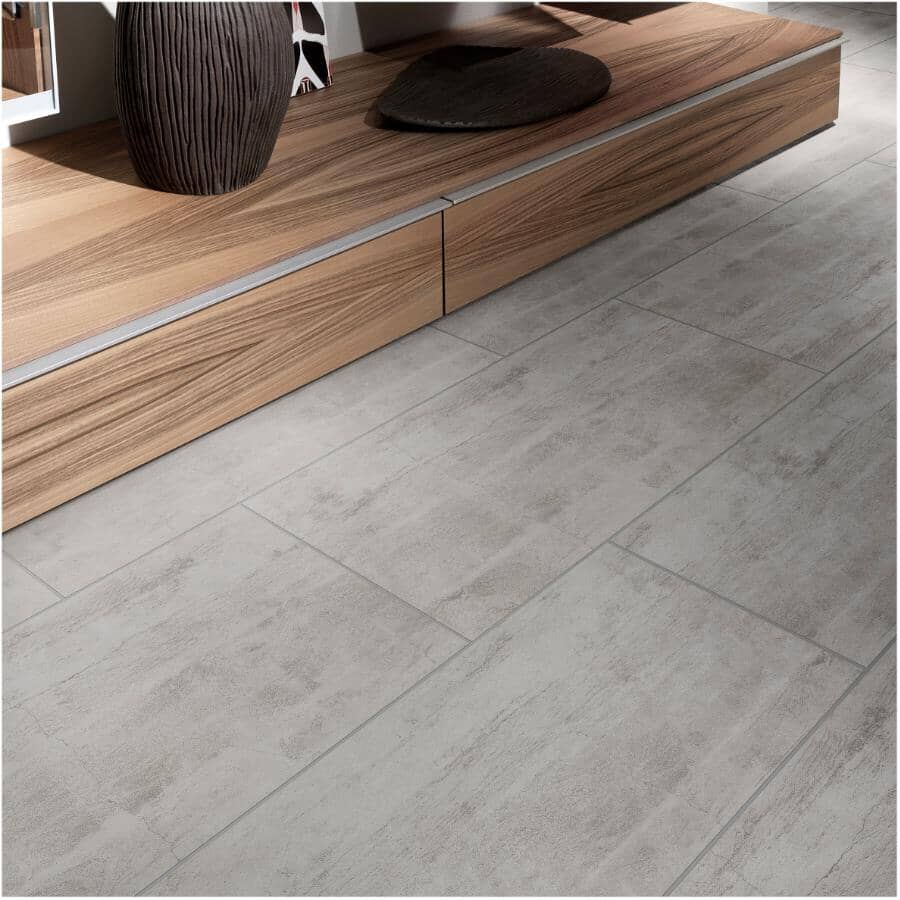 Greystone Metropolitan Porcelain Tiles - 16 sq. ft. | Home Hardware