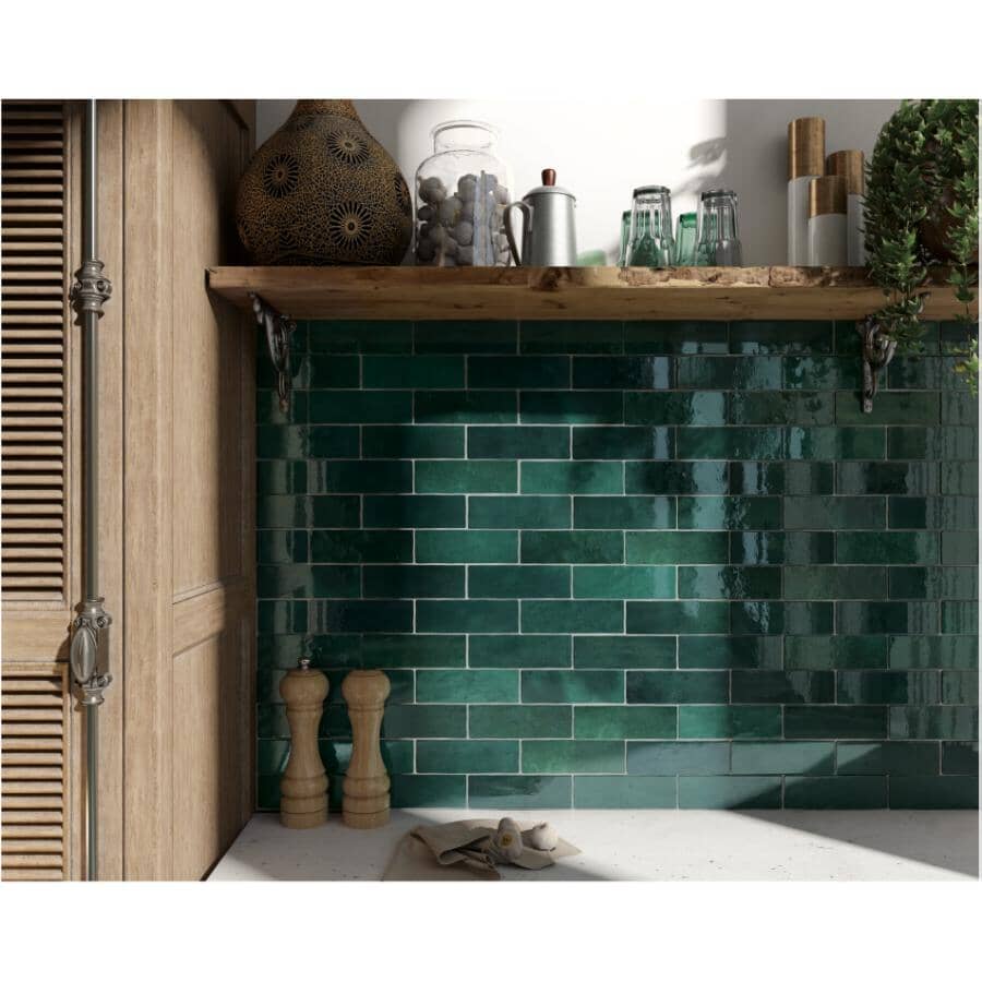 CENTURA Artisan Collection 2.5" x 8" Ceramic Subway Tile | Home Hardware