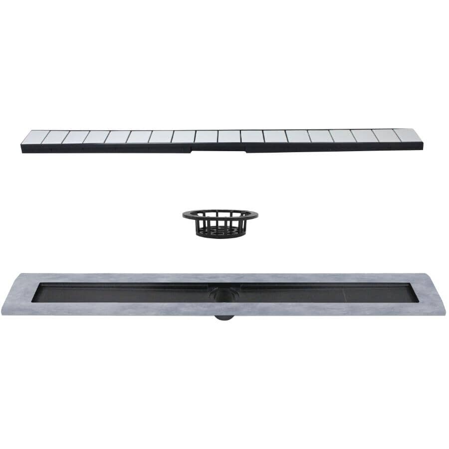 PROVA 42" Linear Drain Kit - Tile-In Top | Home Hardware