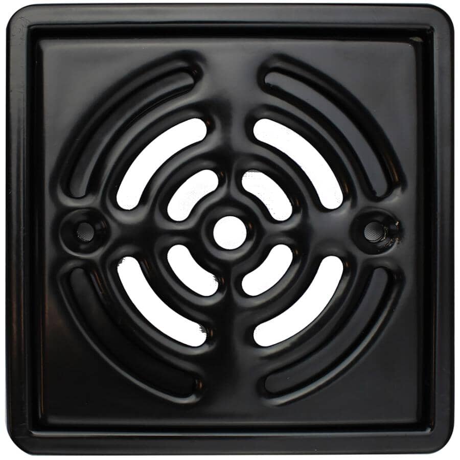 PROVA Drain Accessory Grate - Black | Home Hardware