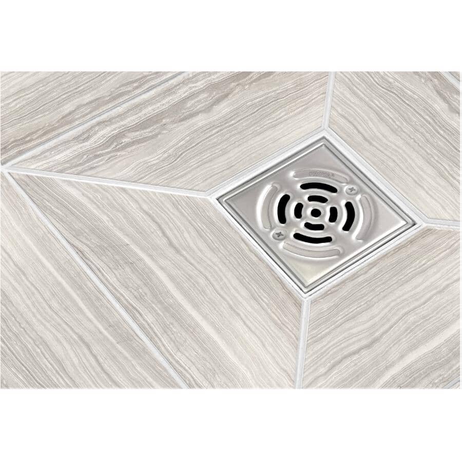 PROVA Drain Plus Adapter with Stainless Steel Grate | Home Hardware