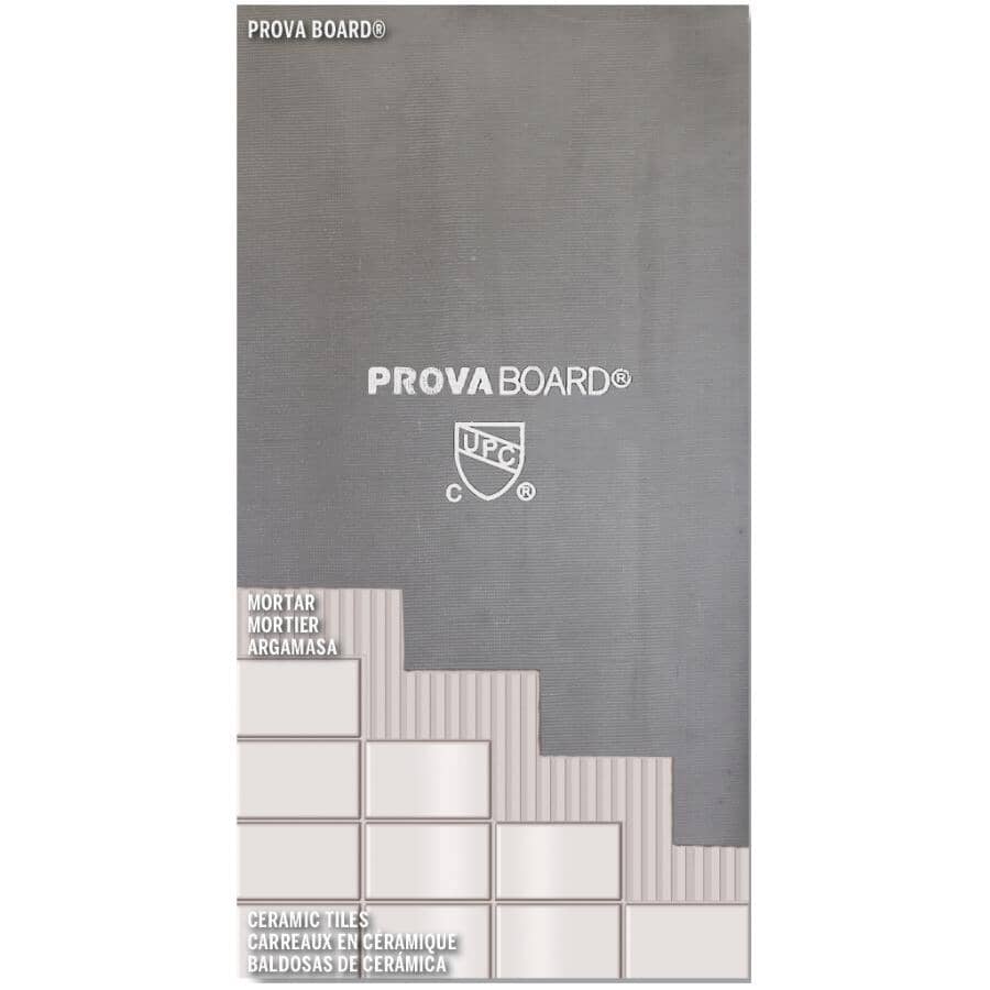 PROVA Waterproofing Board, Grey | Home Hardware