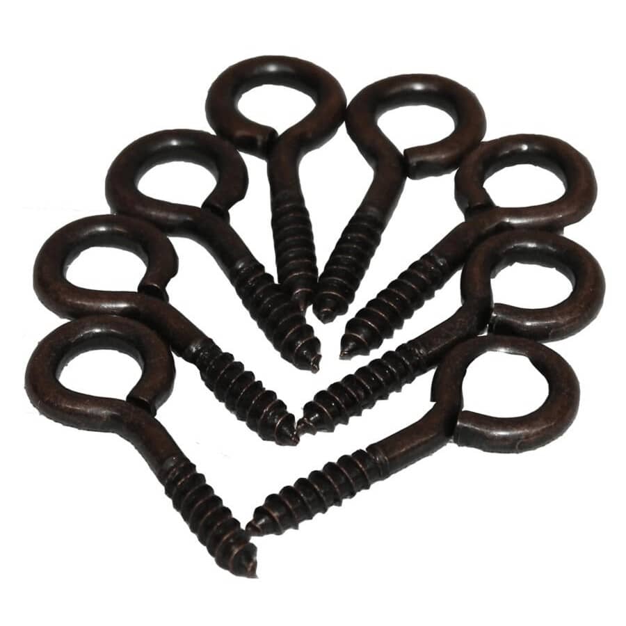 SHUR-TRIM 8 Pack Antique Brass Stair Rod Eyes | Home Hardware