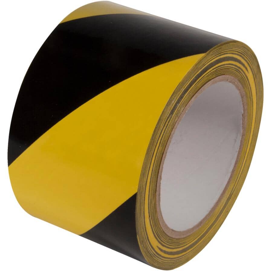 Hazard Warning Stripe Conformable Safety Tape | Home Hardware