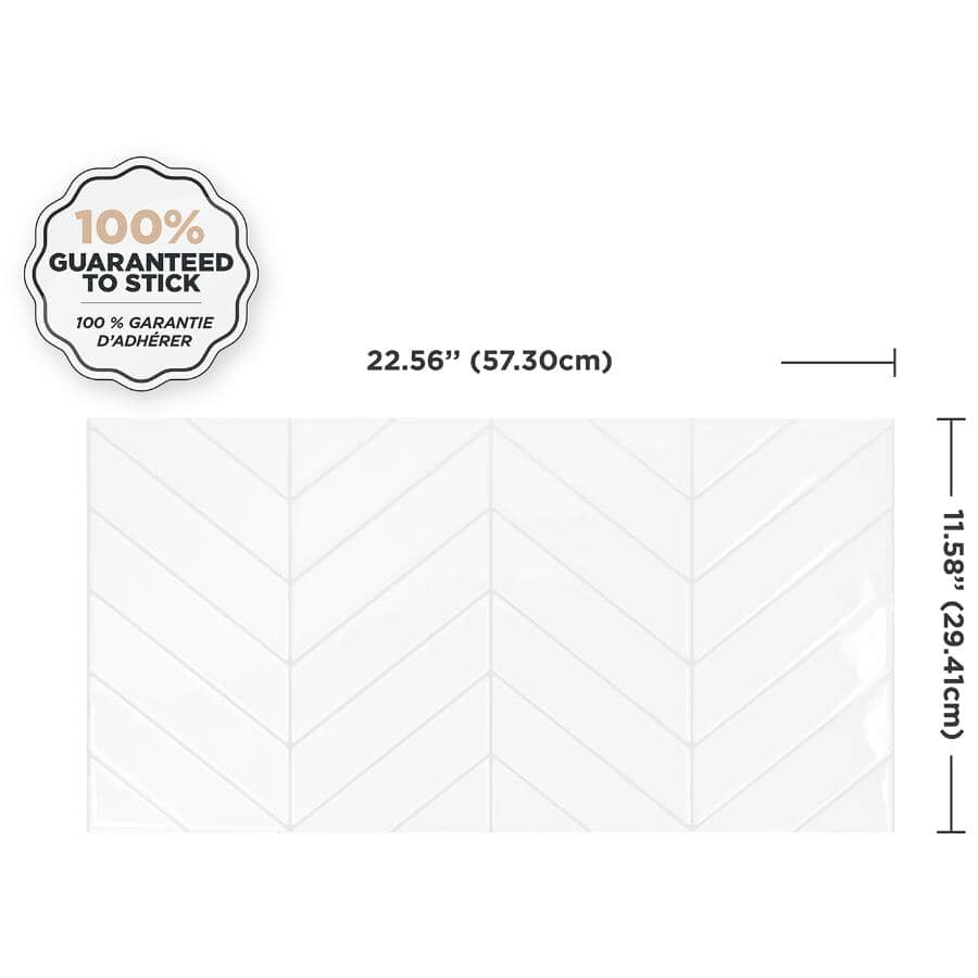 SMART TILES Blok Chevron Peel & Stick Backsplash Wall Tiles | Home Hardware