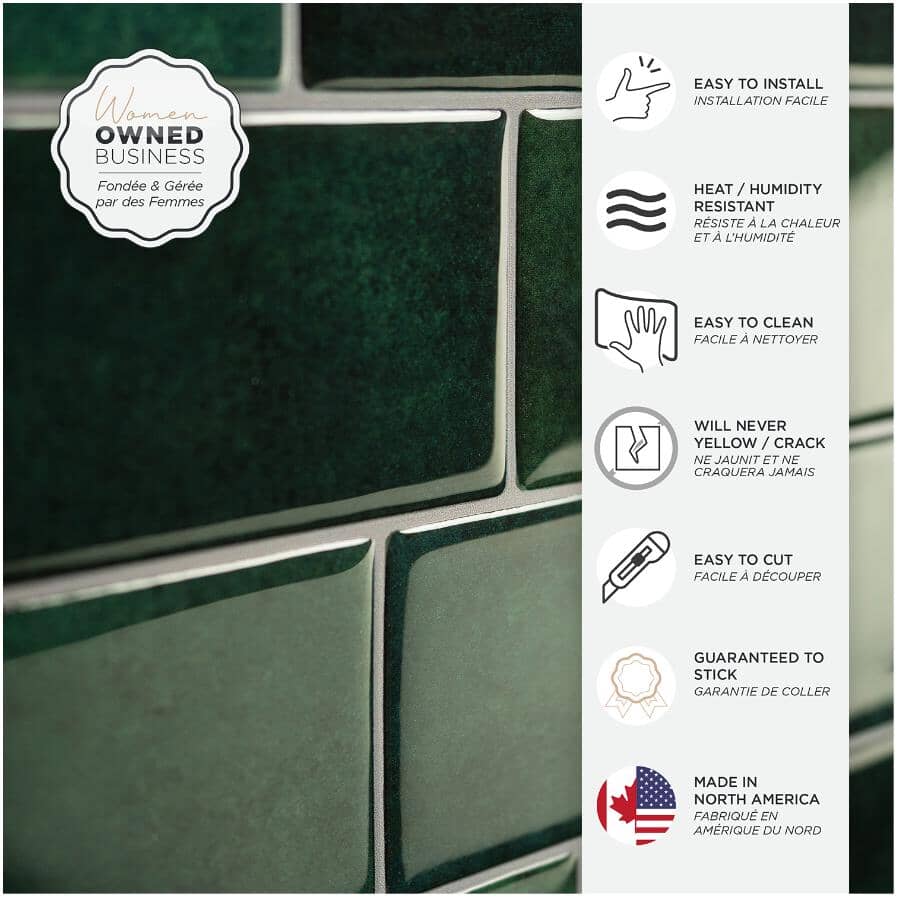 SMART TILES Metro Fiona Peel & Stick Backsplash Wall Tiles | Home Hardware