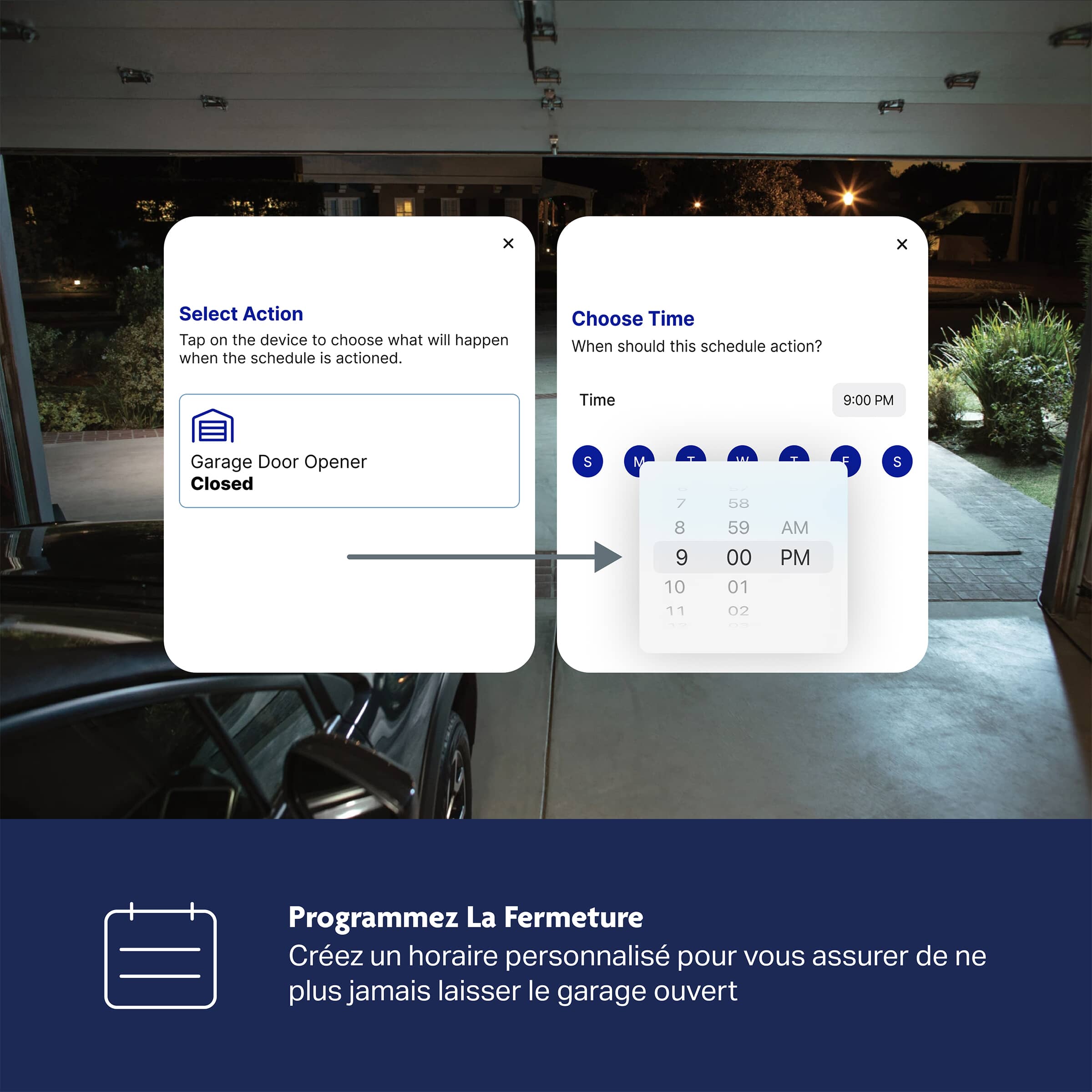 CHAMBERLAIN Ouvre-porte de garage intelligent MyQ à système d ...