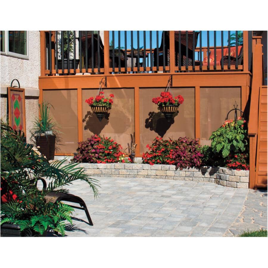 DECKALL 48" x 50' Cedar Skirting Kit | Home Hardware
