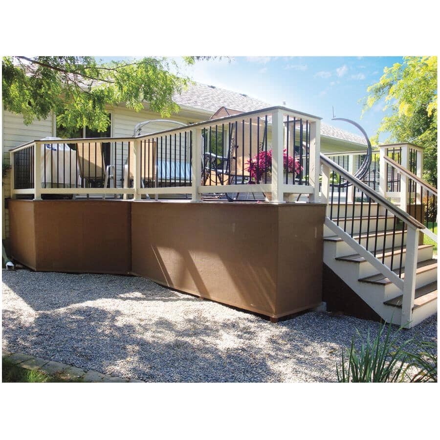 Deckall 48" x 50' Cedar Skirting Kit | Home Hardware