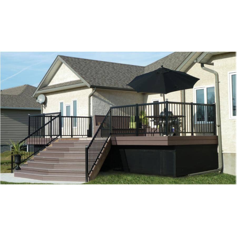 Deckall 48" x 50' Black Skirting Kit | Home Hardware