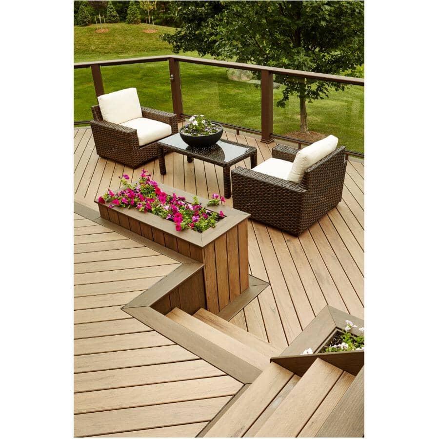 TIMBERTECH 1" x 5-1/2" x 20' Legacy Pecan Square Edge Deck Board | Home ...