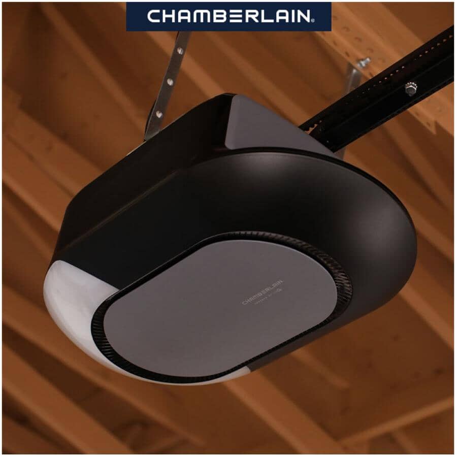 CHAMBERLAIN MyQ Smart Garage Opener with Ultra Quiet Belt Drive System ...