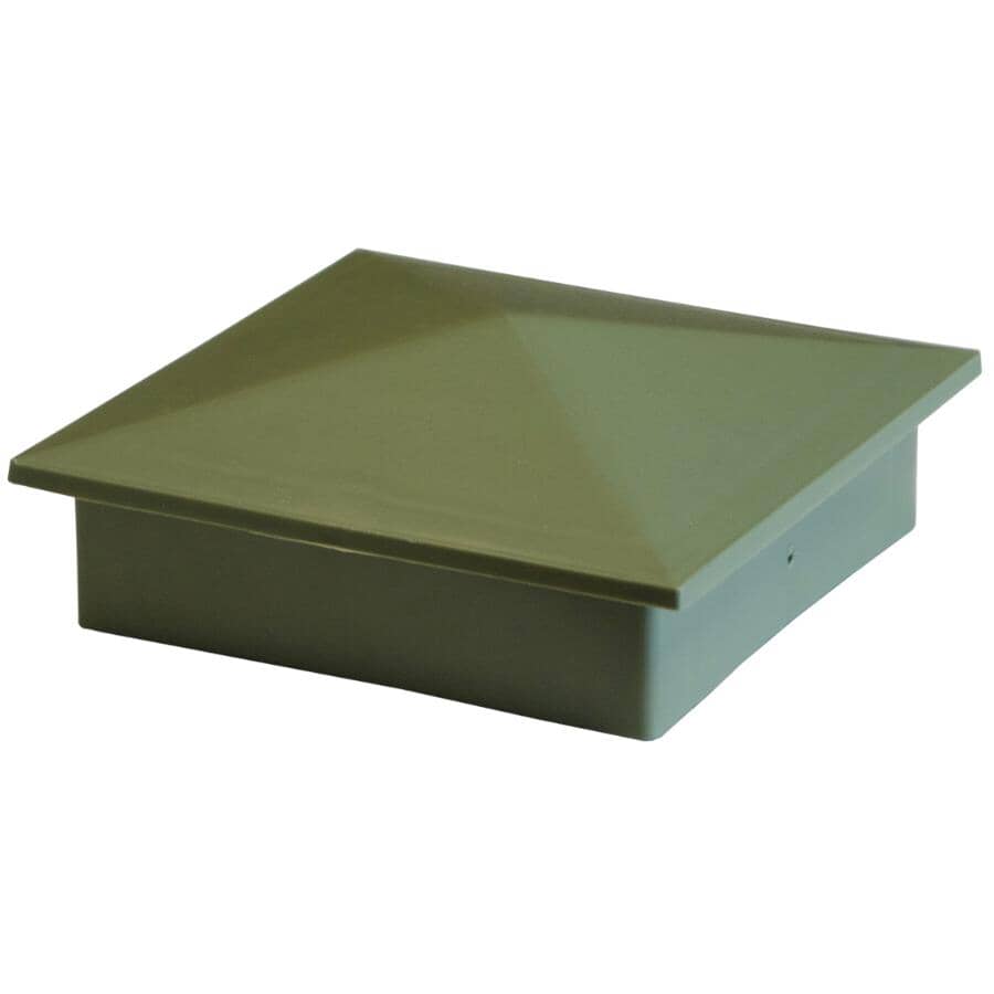 IMPERIAL KOOL-RAY 4" x 4" Green Plastic Post Fence Cap | Home Hardware