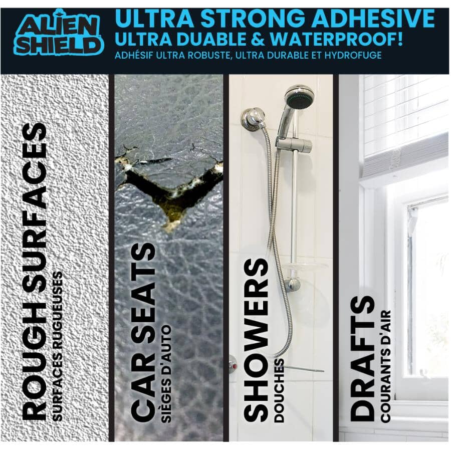 ALIEN SHIELD As Seen On TV 5' Waterproof Indoor/Outdoor Repair Tape ...